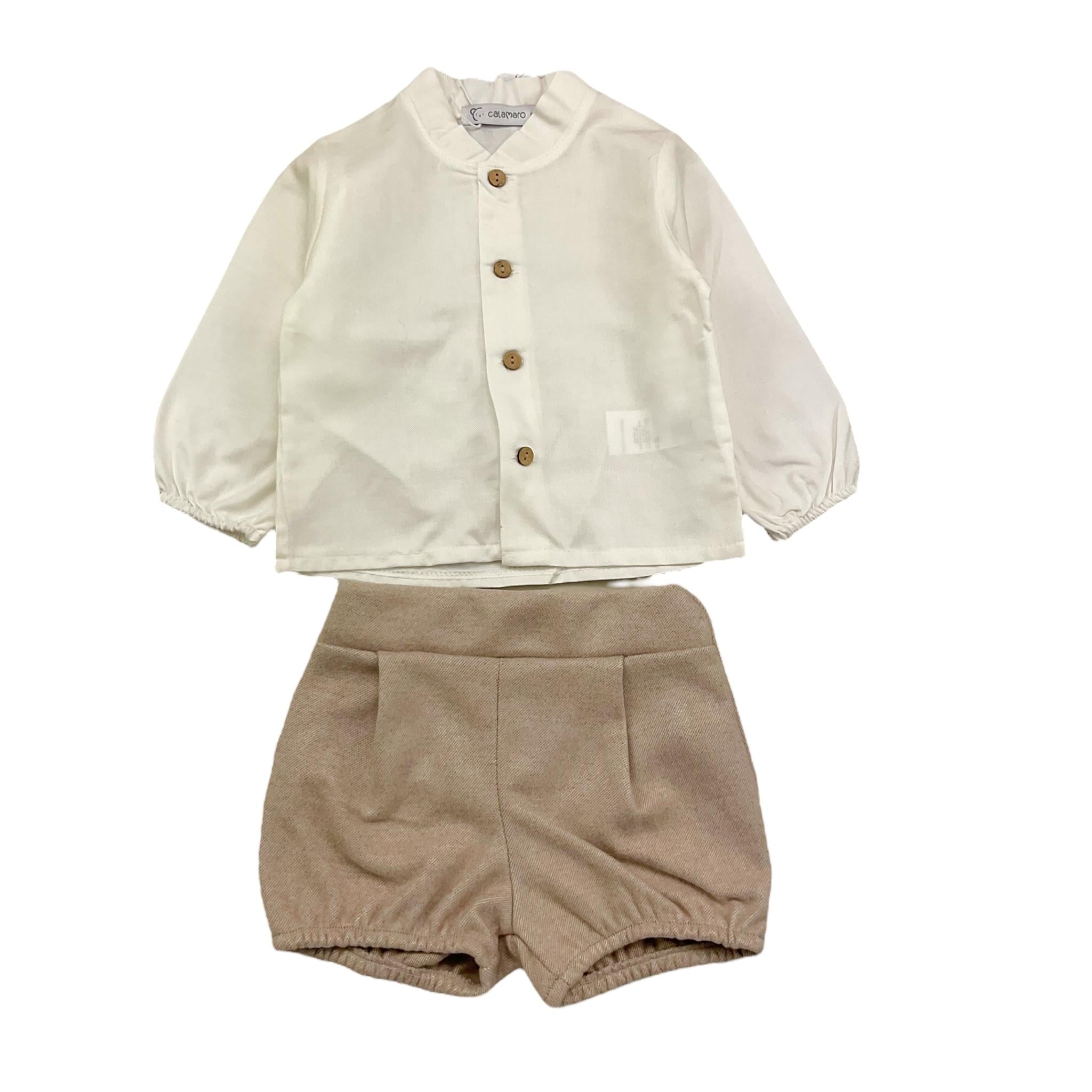 CALAMARO completo 2 pezzi camicia-bermuda Bianco per Neonato - Colors ...